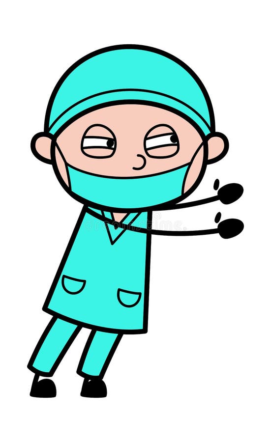 Angry Surgeon Talking Cartoon Stock Illustration - Illustration of ...