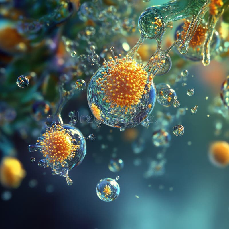 Irritating Pollen Particles Floating in the Air Causing Allergic ...