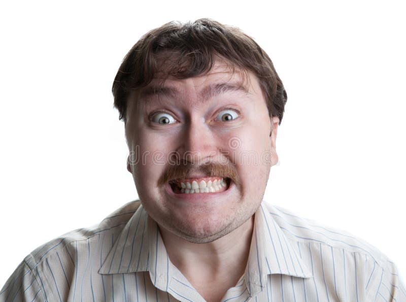 Irritation at the Man S Face Stock Image - Image of aggression ...