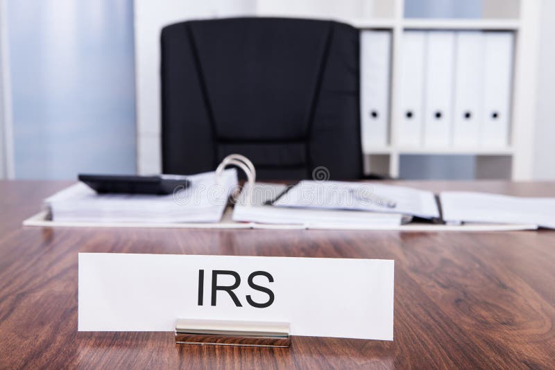 Irs nameplate in office stock photo. Image of internal - 50586270