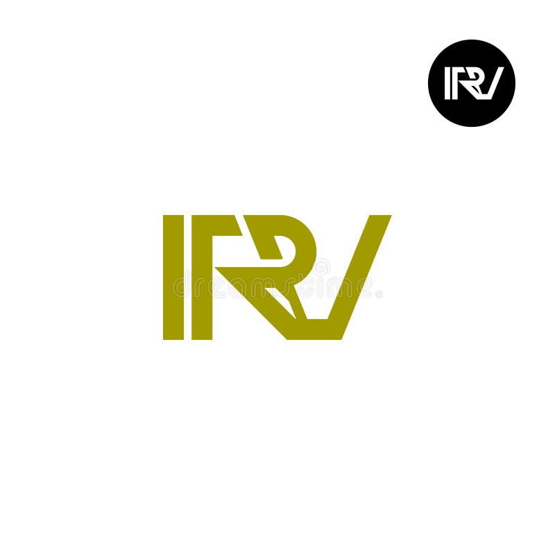 IRV Logo Letter Monogram Design Stock Vector - Illustration of ...