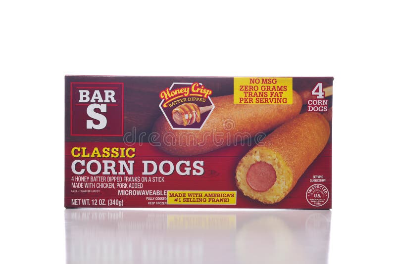 IRVINE, CALIFORNIA - 21 NOV 2021: a 4 Count Package of Bar-S Corn Dogs ...