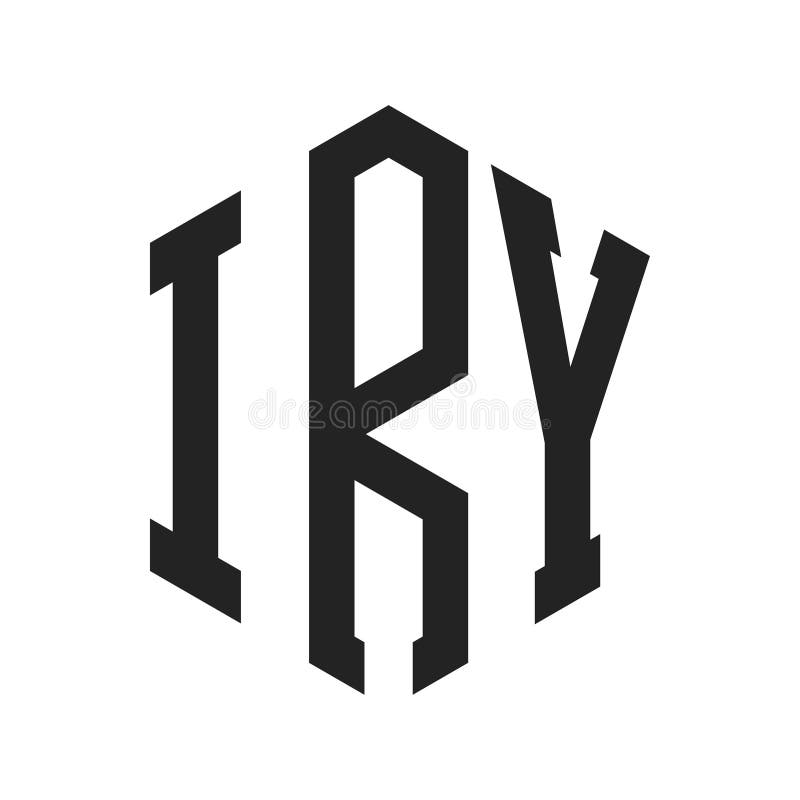 IRY Logo Design. Initial Letter IRY Monogram Logo Using Hexagon Shape ...