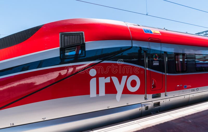 Madrid, Spain - 07 02 2024 : Train of the Iryo Train Company Editorial ...