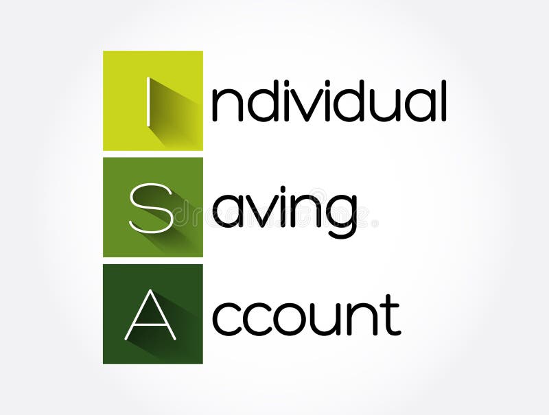 ISA, Individual Saving Account. Concept with Keywords, Letters and ...