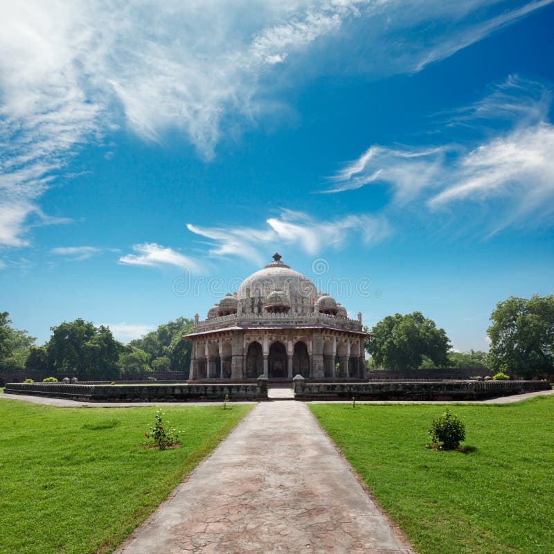 Isa Khan Tomb stock photo. Image of tourism, humayan - 18538036