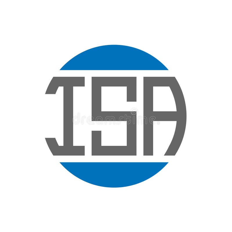 ISA Letter Logo Design on White Background. ISA Creative Initials ...