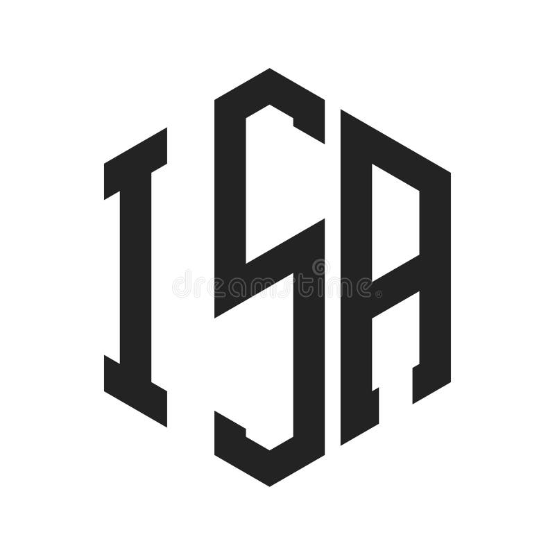 ISA Logo Design. Initial Letter ISA Monogram Logo Using Hexagon Shape ...