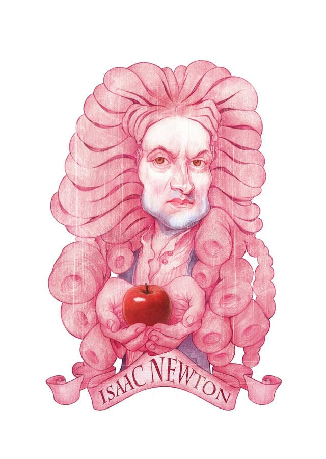 Isaac Newton Caricature Illustration Editorial Stock Image ... Isaac Newton Caricature Illustration Editorial Stock Image ...