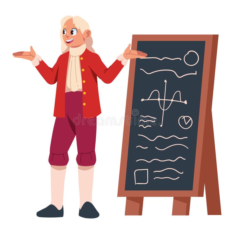 Isaac Newton stock vector. Illustration of adult, person - 363278274