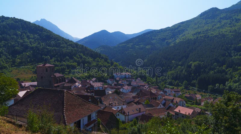 Isaba. Isaba is a Municipality in the Valley of Roncal, Navarra Stock ...