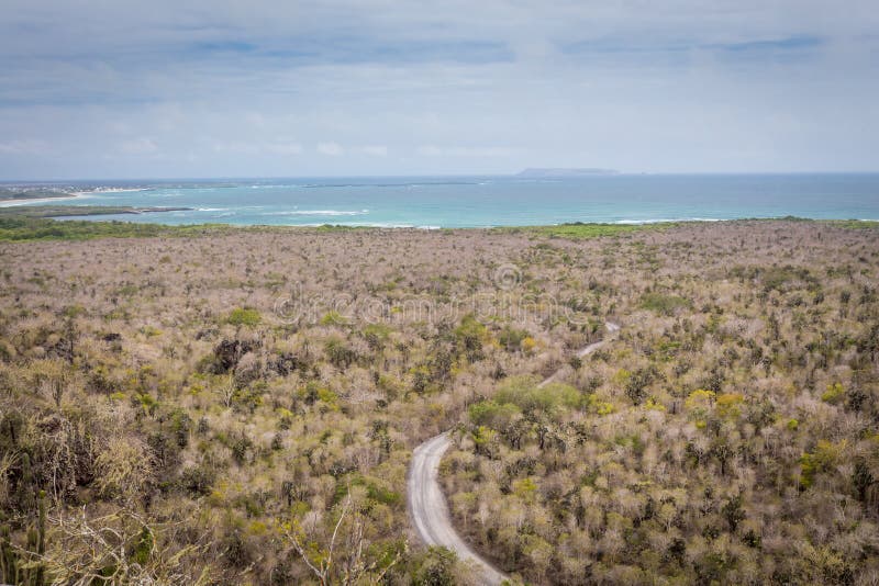 Isabela Island Landscape of Galapagos Stock Image - Image of isabela ...