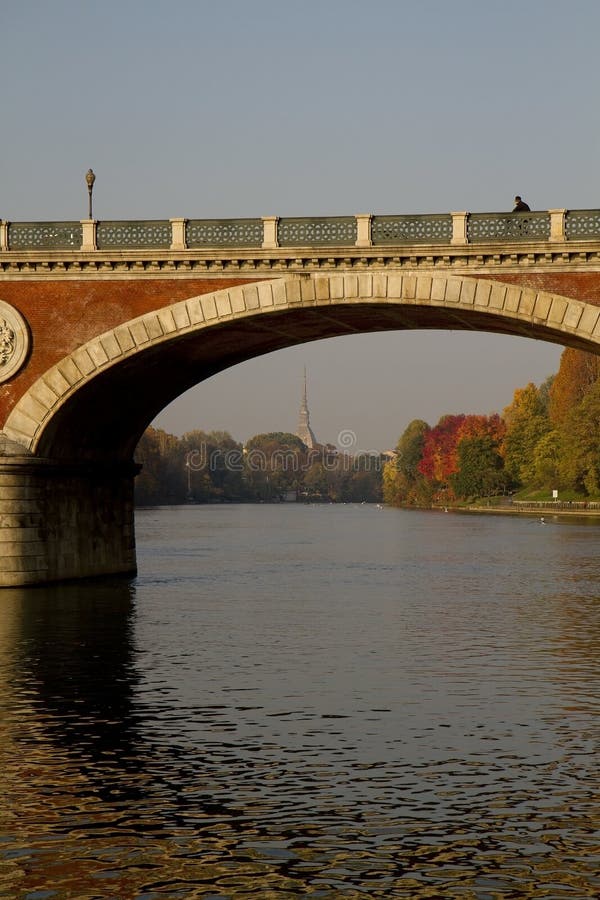 Isabella Bridge in Turin Italy Stock Photo - Image of tourism, panorama ...