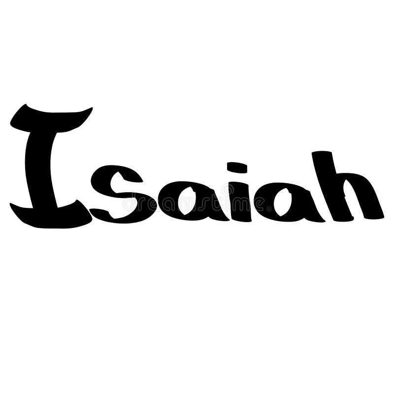 Isaiah In Cursive Letters