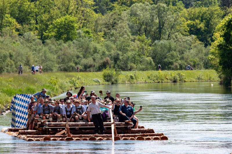 Isar Raft Trips with Isar Raft Event Editorial Stock Image - Image of ...