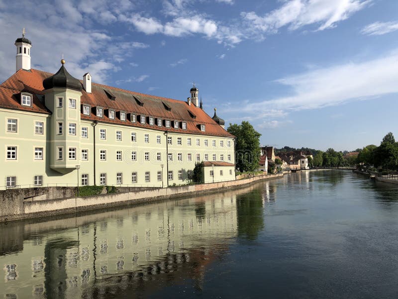 The Isar River Around Landshut Stock Image - Image of isar, reflection ...