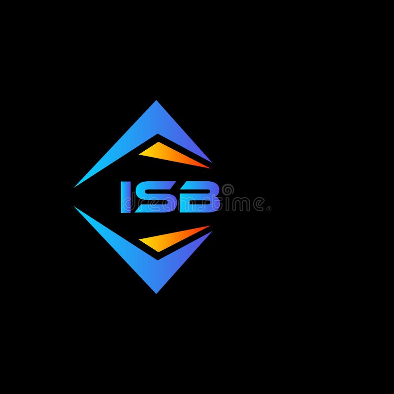 ISB Abstract Technology Logo Design on White Background. ISB Creative ...