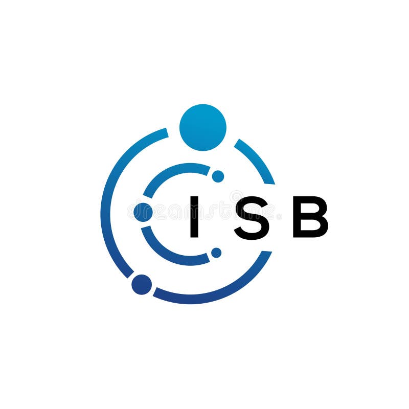 ISB Letter Technology Logo Design on White Background. ISB Creative ...