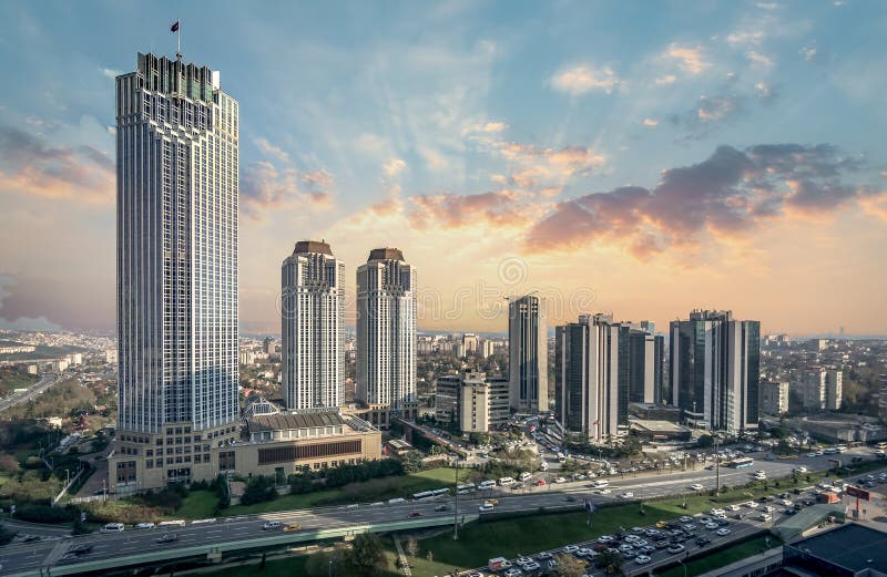 Isbank Headquarters at Levent - Istanbul Turkey Editorial Photography ...