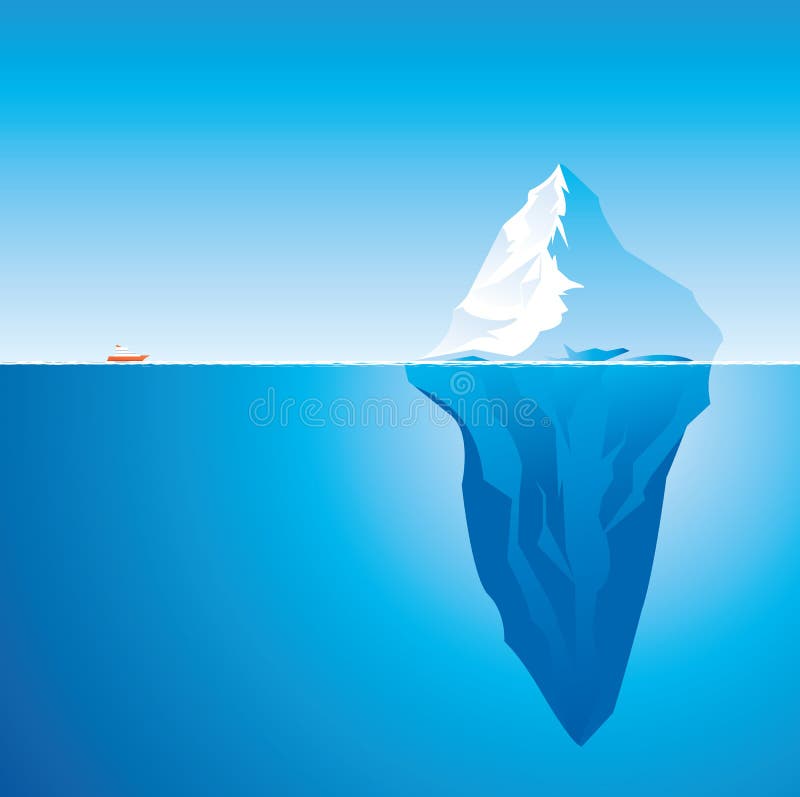 Isberg vektor illustrationer. Illustration av turism - 10257419
