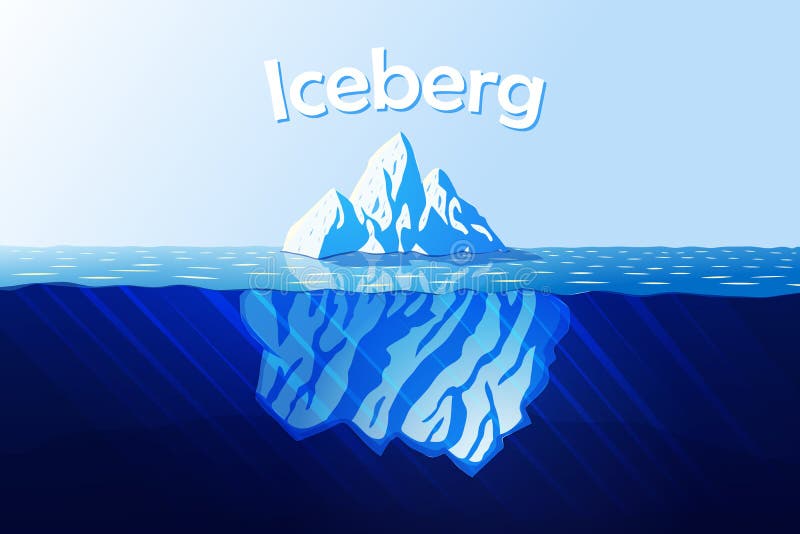 Isberg I Havet G?mt Hot Eller Farabegrepp Central Sammans?ttning Stock ...
