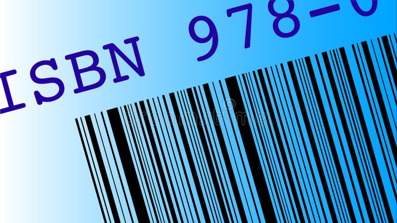 ISBN 978 Graphic with Partial Bar Code Showing on a Gradient Stock ...