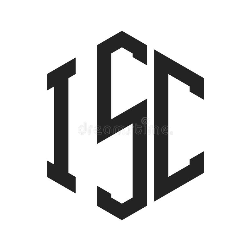 ISC Logo Design. Initial Letter ISC Monogram Logo Using Hexagon Shape ...