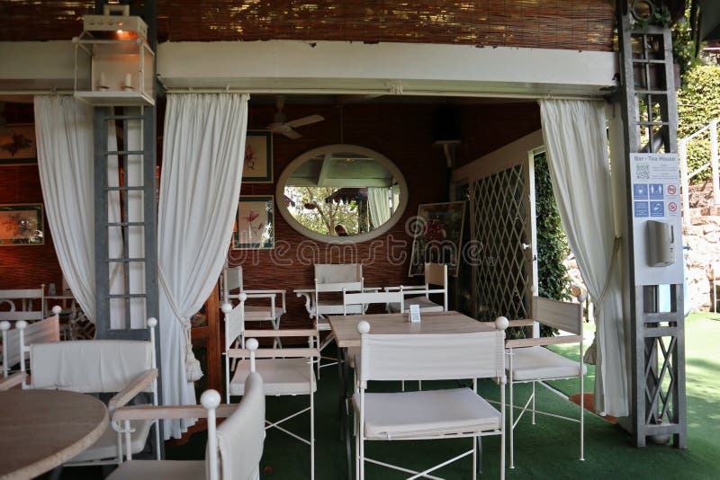 Ischia - Bar Ai Giardini La Mortella Editorial Photography - Image of ...