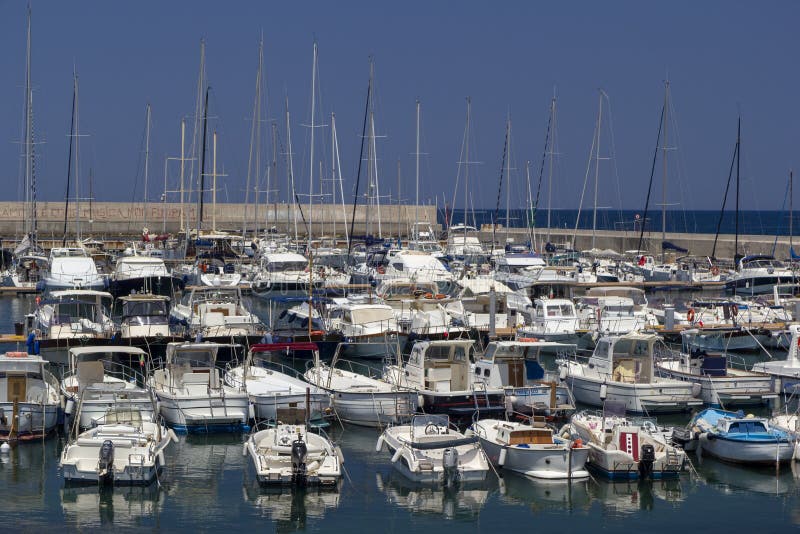 Sunset at Forio in Ischia stock photo. Image of yellow - 42636744