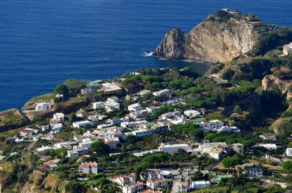 Ischia island stock photo. Image of aerial, italy, rock - 37054838