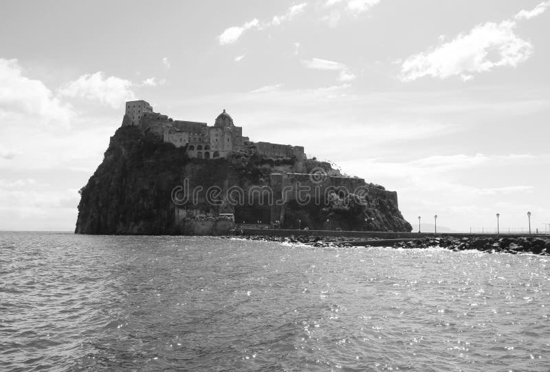 Ischia island castle stock image. Image of middle, aragonese - 56206017