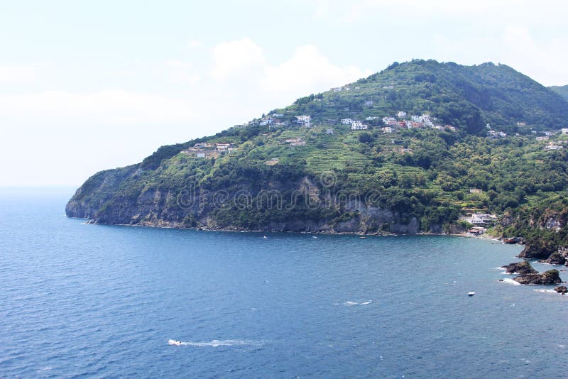 Ischia, Italy stock photo. Image of boat, ischia, rock - 42828666