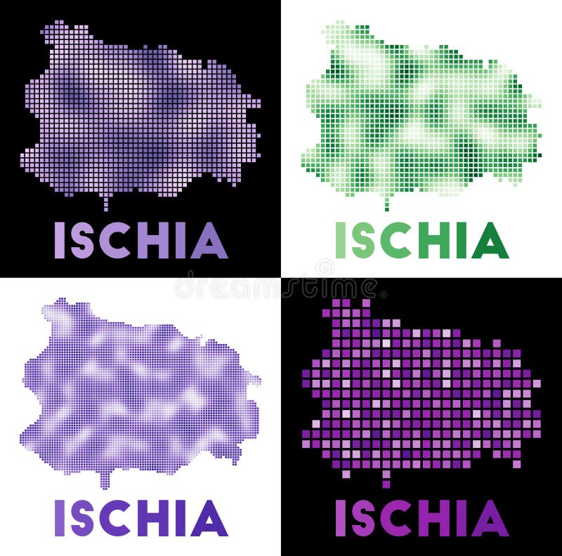 Ischia map. stock vector. Illustration of background - 213894432