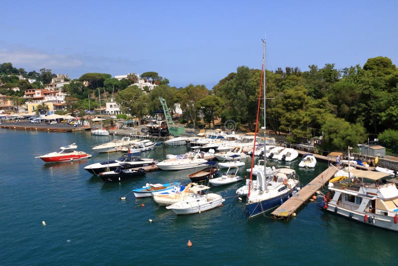 Ischia Porto in Italy, Harbor District Editorial Photo - Image of ...