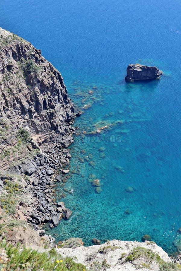Ischia - Scogliera Di Punta Imperatore Stock Photo - Image of path ...