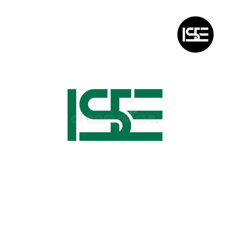 ISE Logo Letter Monogram Design Stock Vector - Illustration of modern ...