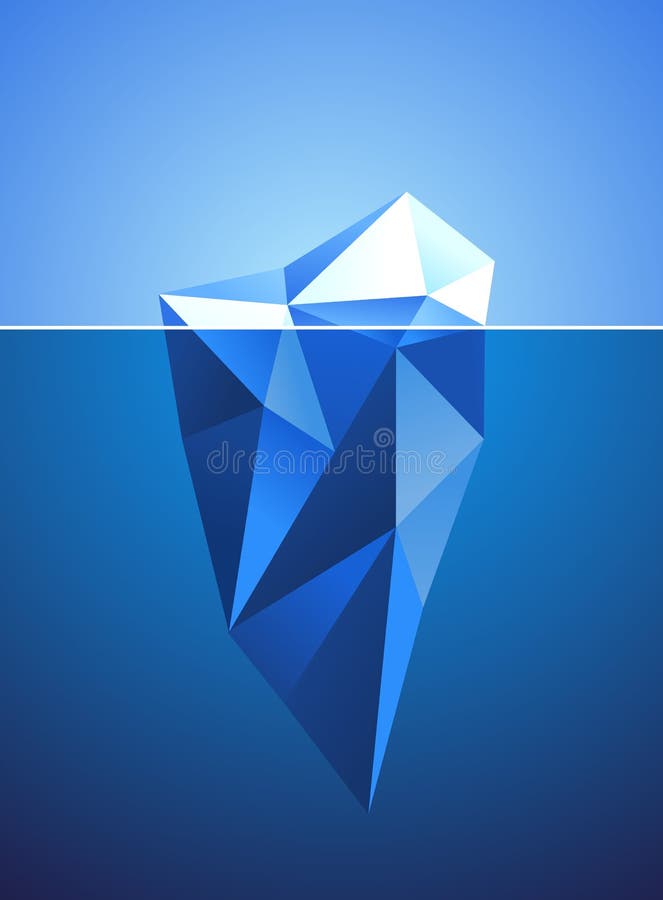 Iceberg on white vector stock vector. Illustration of icon - 67751022