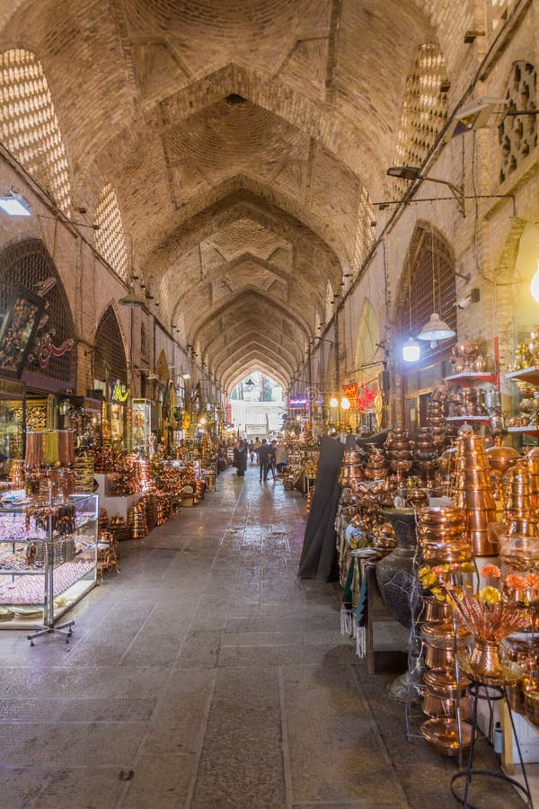 ISFAHAN, IRAN - JULY 9, 2019: View of the Bazaar (market) in Isfahan ...