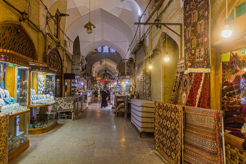 ISFAHAN, IRAN - JULY 9, 2019: View of the Bazaar (market) in Isfahan ...