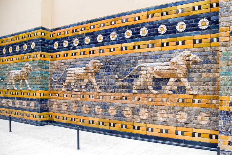 Ishtar Gate from Babylon in Pergamon Museum, Berlin - Germany Editorial ...