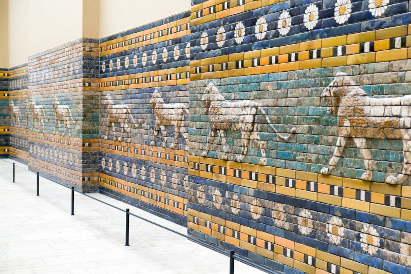 Ishtar Gate from Babylon in Pergamon Museum, Berlin - Germany Editorial ...