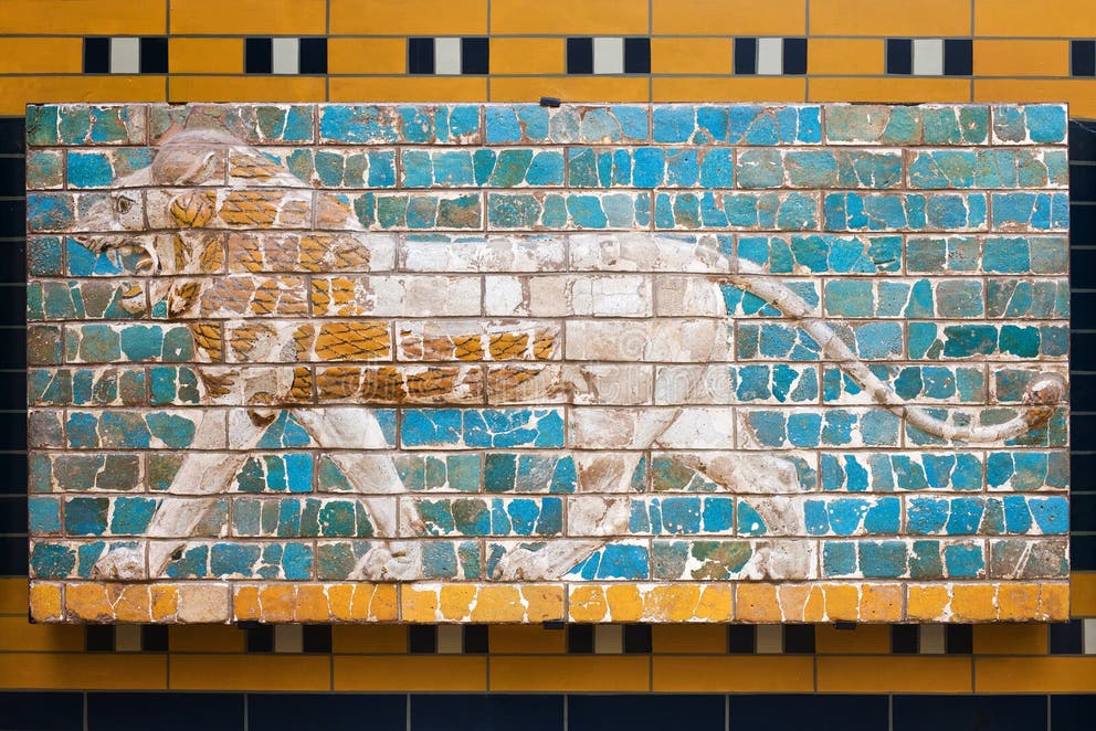 Ishtar Gate Mosaic stock photo. Image of historical, ishtar - 21000072