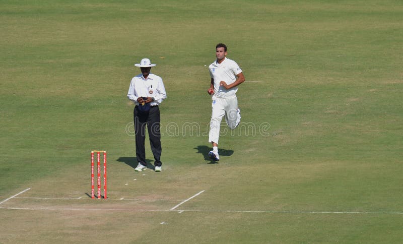 Bowling Run Up of Indian Fast Bowler Ishwar Pandey Editorial Stock ...
