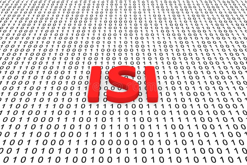 ISI stock illustration. Illustration of binary, render - 97932638