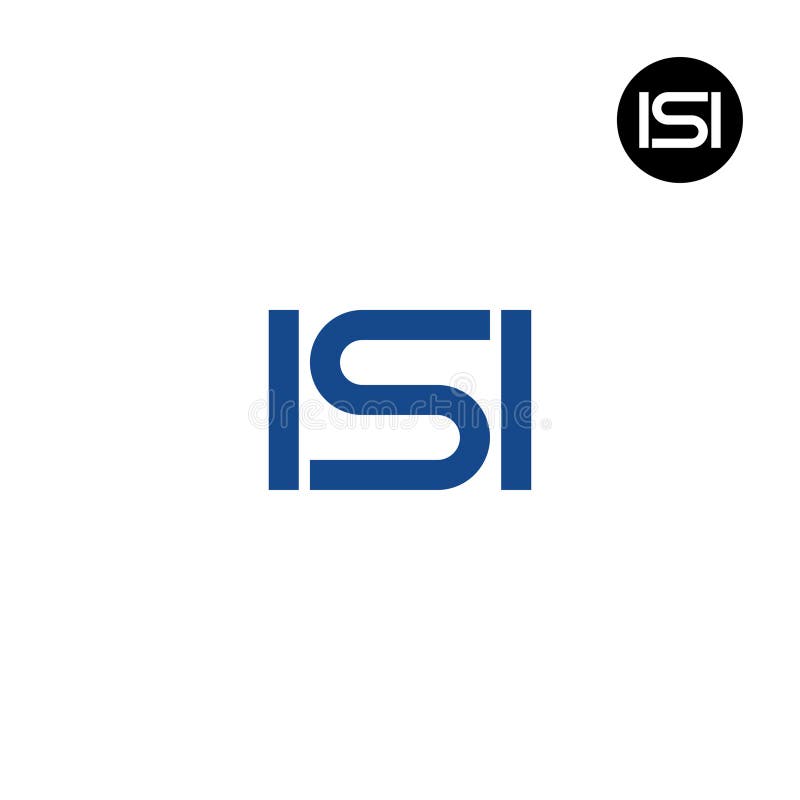 ISI Logo Letter Monogram Design Stock Vector - Illustration of simple ...