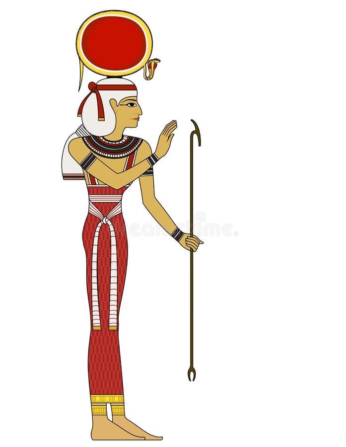 Isis, Figura Aislada De La Diosa Del Antiguo Egipto Ilustración del ...