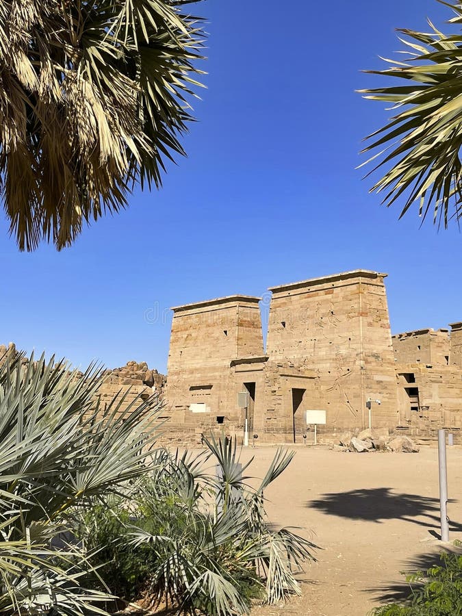 The Isis Temple in Philae, Egypt Stock Photo - Image of pharaoh ...