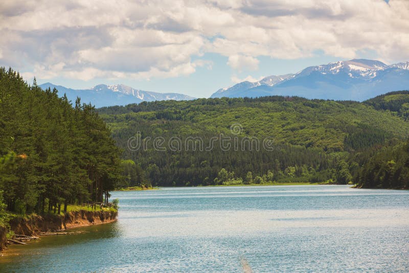 Iskar lake in Bulgaria stock photo. Image of color, holidays - 73187442