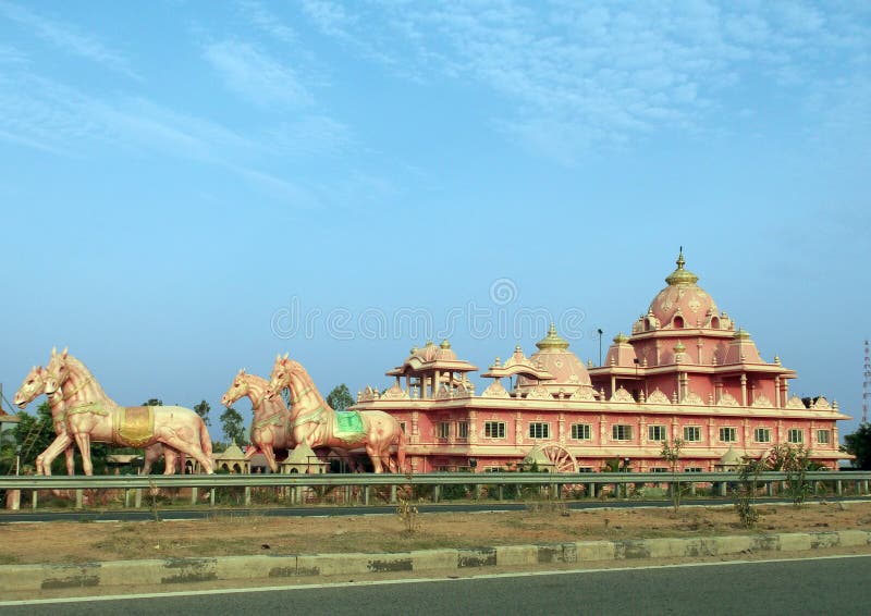ISKCON Temple, Anantapur, India Stock Photo - Image of religious ...
