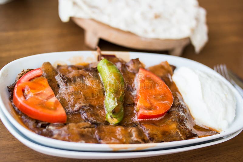 Iskender / Turkish Traditional Food Stock Photo - Image of beef, detail ...